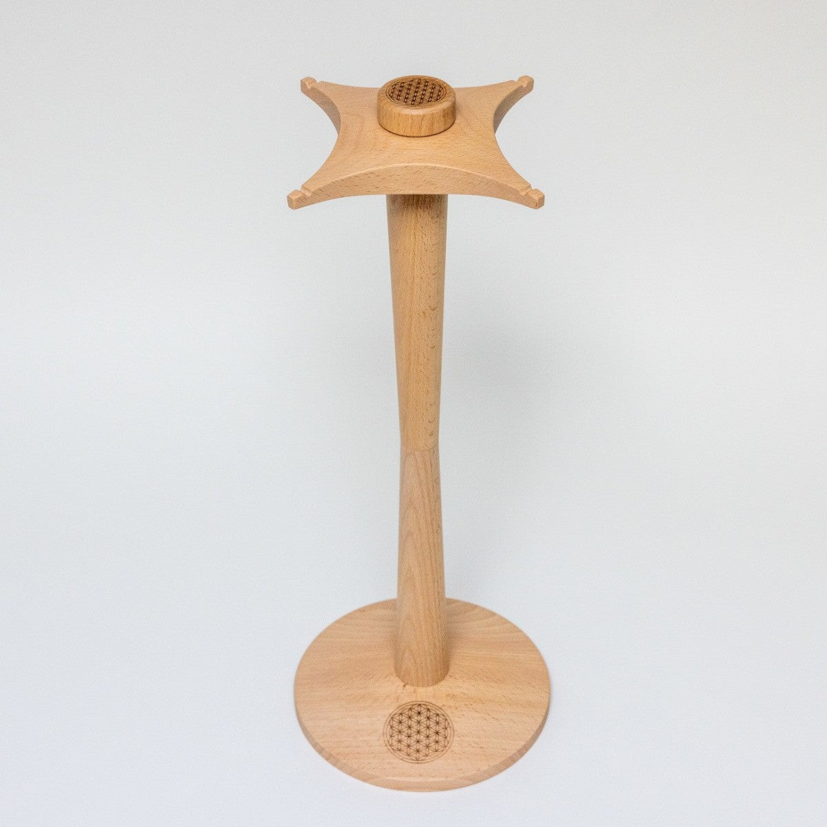 Koshi Wind Chime Stand for 4 Chimes – Solid Beech Wood – Gaiachimes